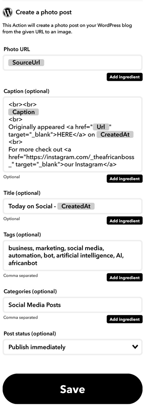 Once you have connected these two platforms with an IFTTT integration ...